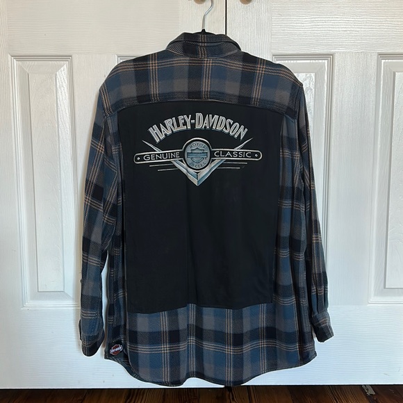 Tops | Vintage Harley Davidson Flannel | Poshmark